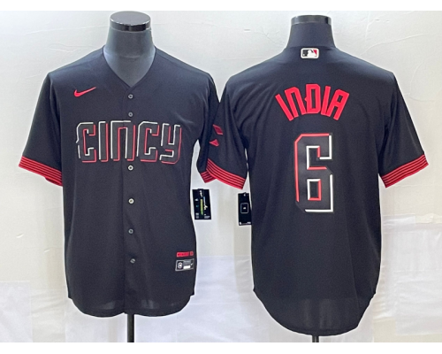 Cincinnati Reds #6 Jonathan India Black 2023 City Connect Jersey