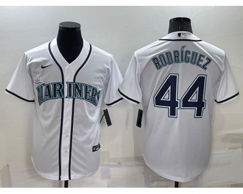 Seattle Mariners #44 Julio Rodriguez White Cool Base Jersey