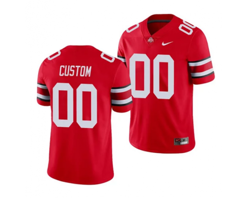 Custom Ohio State Buckeyes Red College Football Jersey