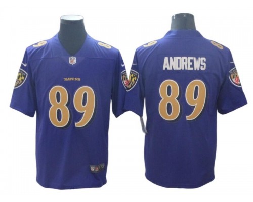 Baltimore Ravens #89 Mark Andrews Purple Color Rush Vapor Limited Jersey