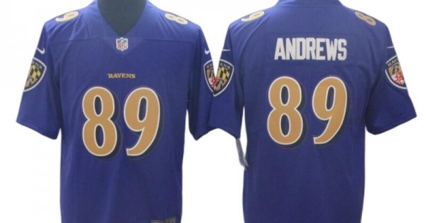 Baltimore Ravens #89 Mark Andrews Purple Color Rush Vapor Limited Jersey