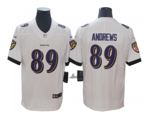 Baltimore Ravens #89 Mark Andrews White Vapor Untouchable Limited Jersey