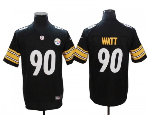 Pittsburgh Steelers #90 T.J. Watt Black Vapor Limited Jersey