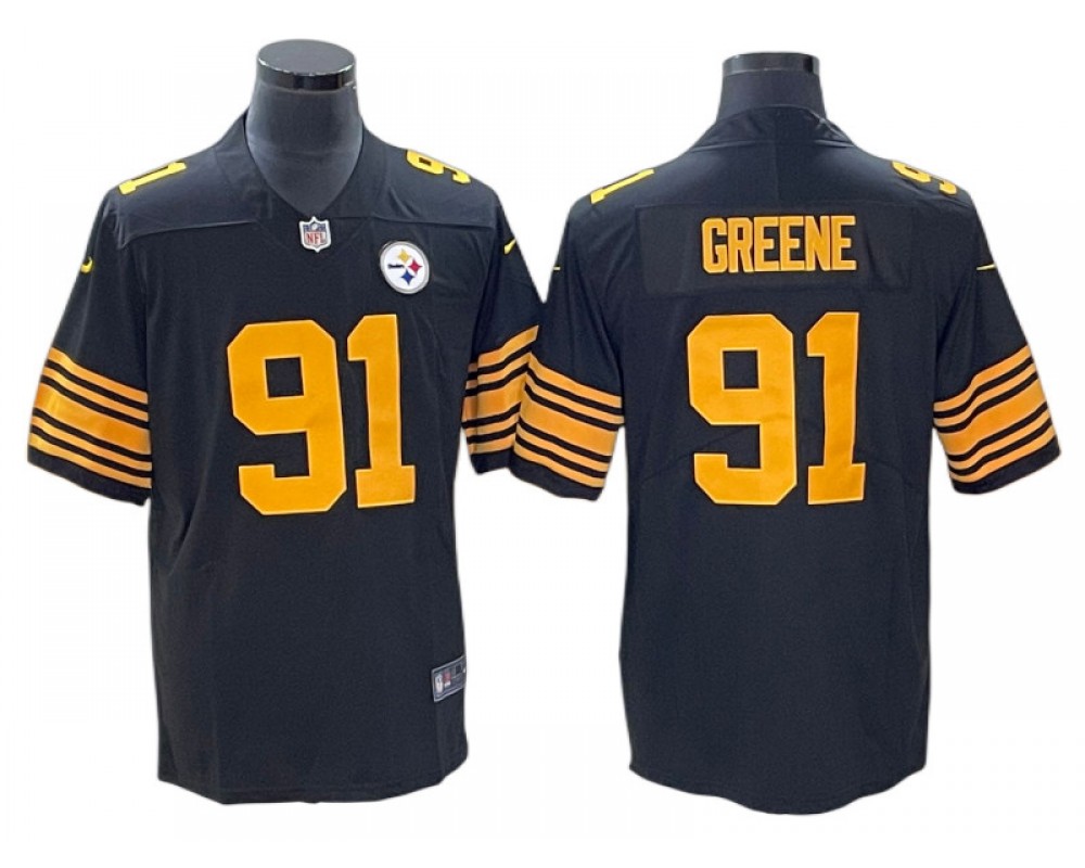 Pittsburgh Steelers #91 Kevin Greene Black Rush Limited Jersey