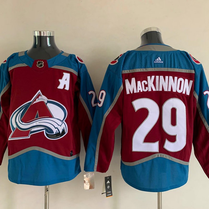 Colorado Avalanche #29 Nathan MacKinnon Burgundy Home Jersey
