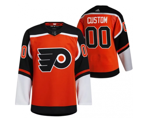 Custom Philadelphia Flyers Orange Reverse Retro Jersey